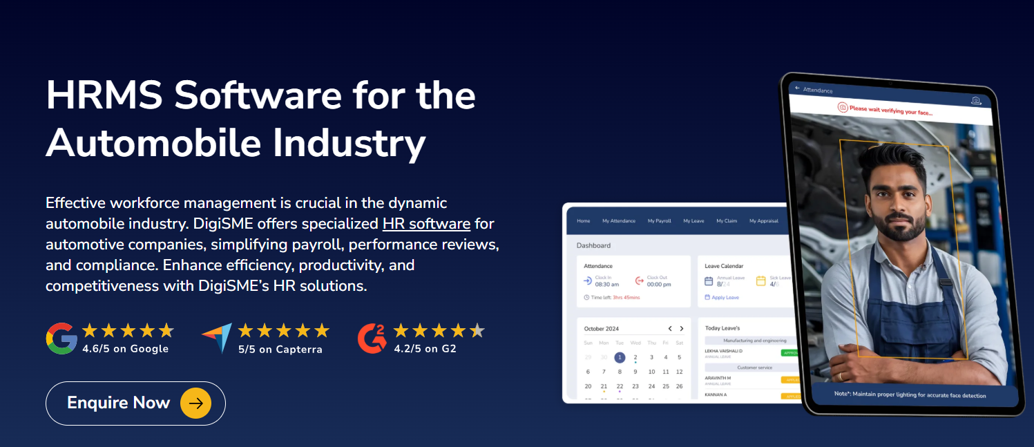 HRMS Software for Automobile Industries | DigiSME